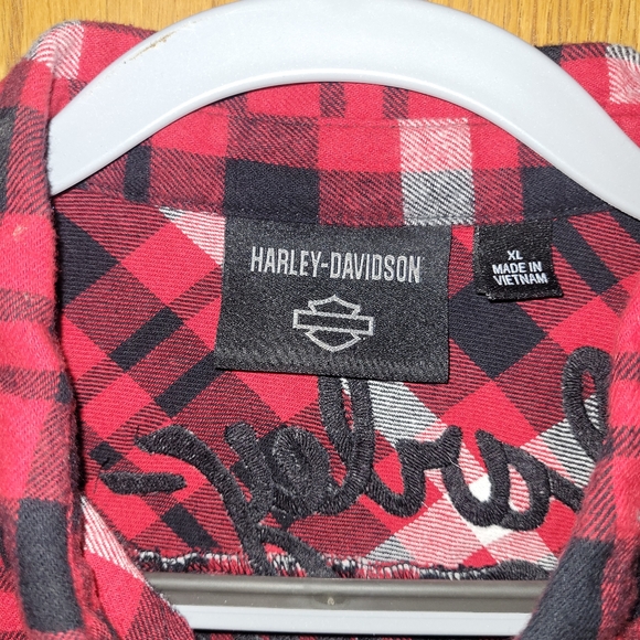 Harley-Davidson | Tops | Xl Harley Davidson Flannel | Poshmark
